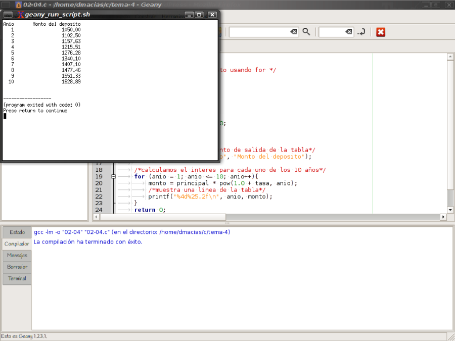 [TIP] problemas al compilar en Geany .C - Dmaciasblog